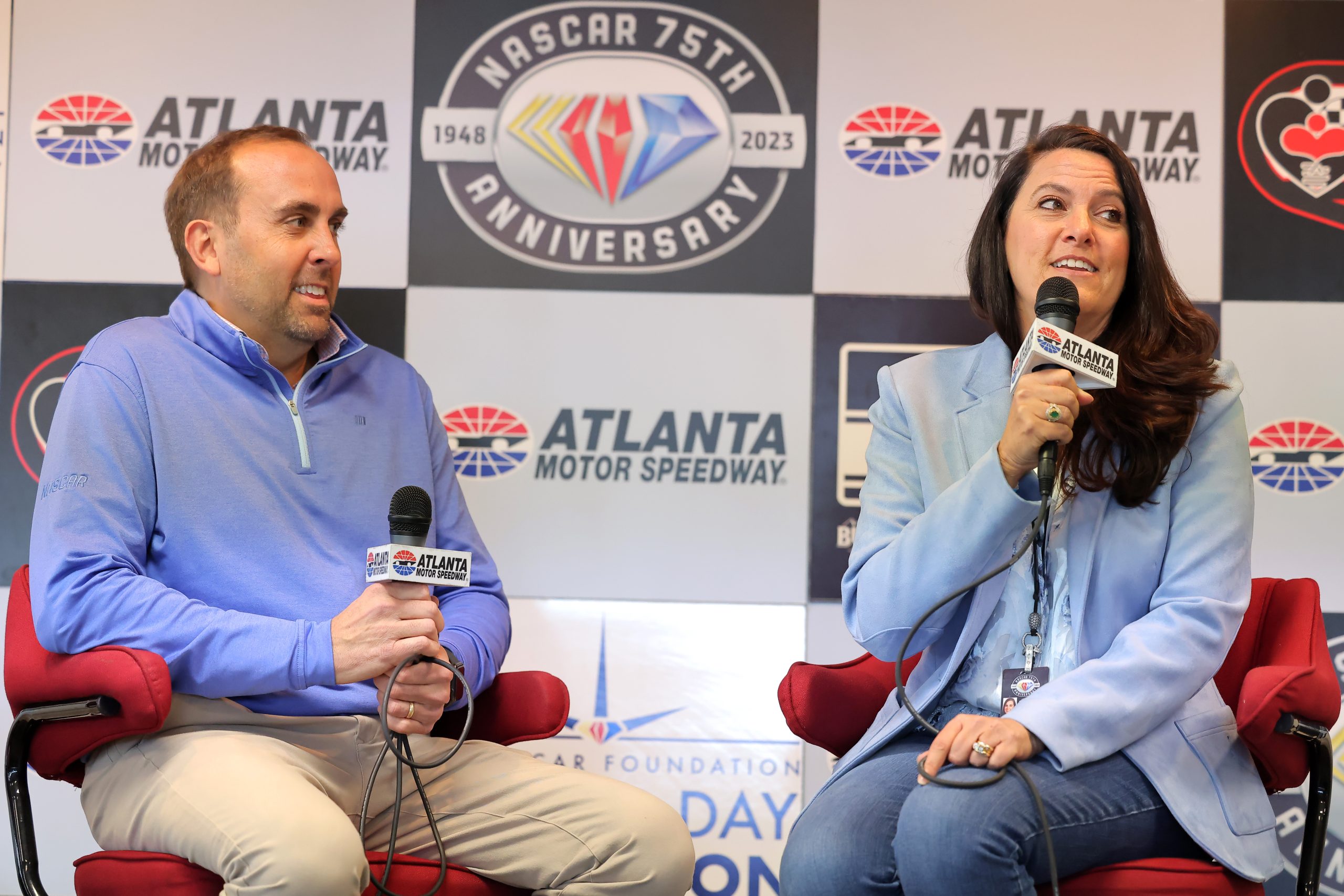 NASCAR Day Giveathon Press Conference at Atlanta Motor Speedway ...